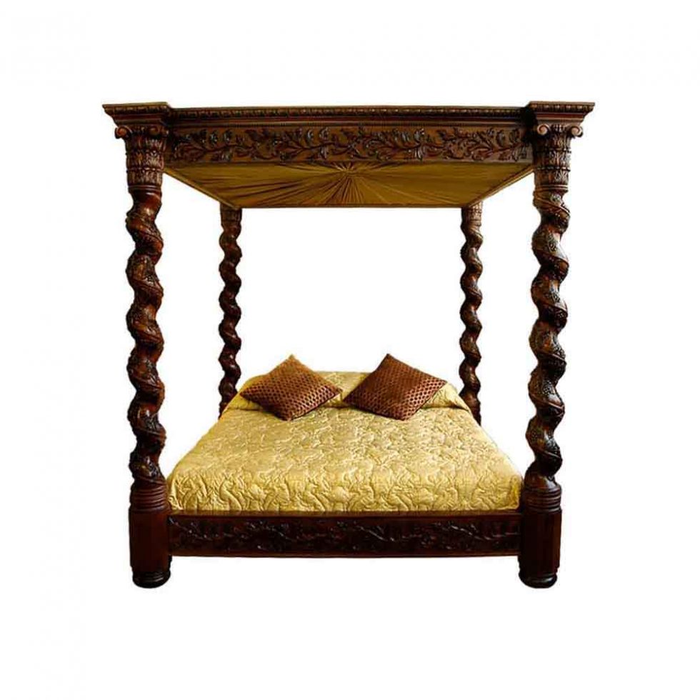 Henry VIII Poster Bed – Handcrafted Antique Replica Bed